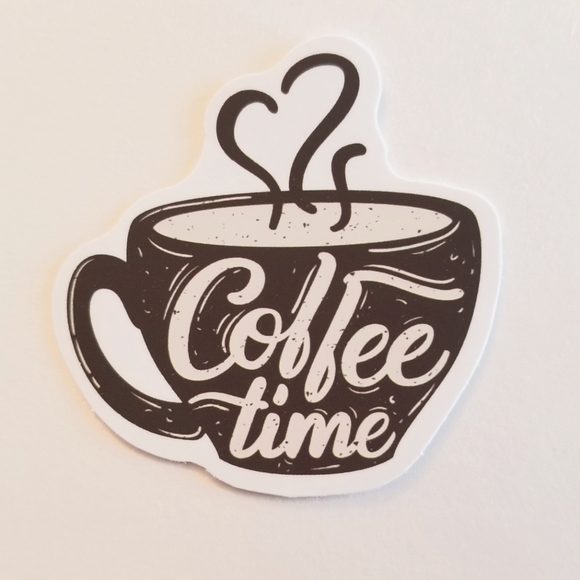 Design | 110 Coffee Time Sticker | Poshmark